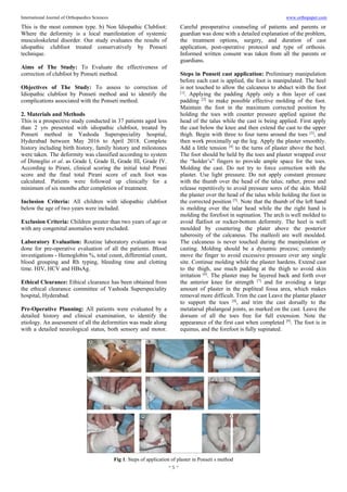 Correction of club foot by Ponseti method | PDF