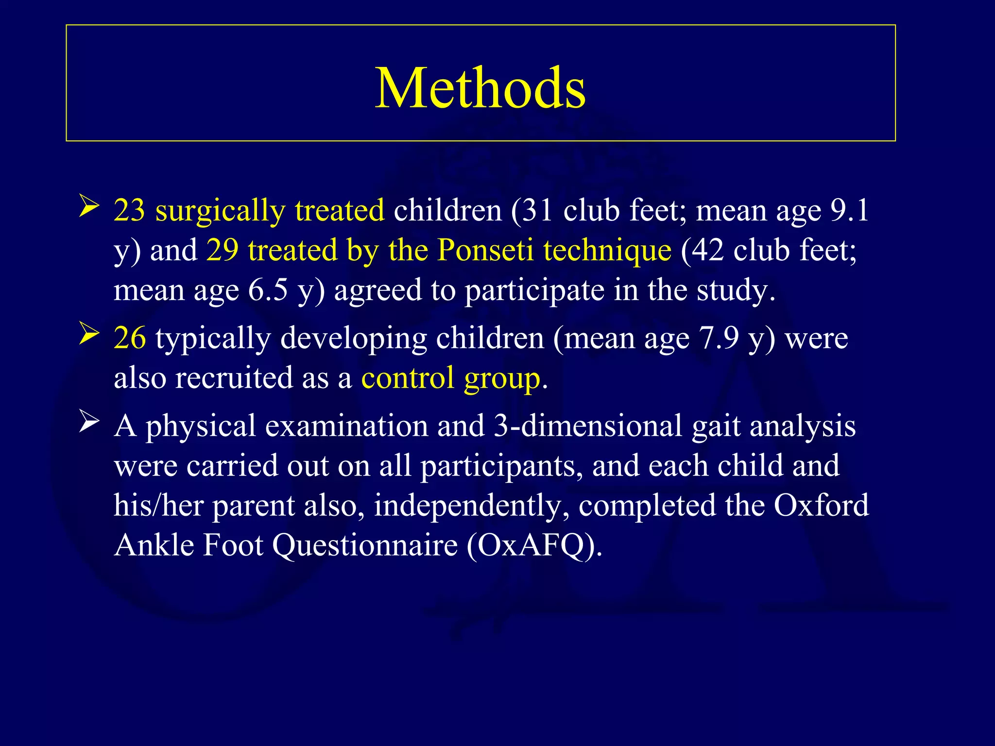 Surgical Versus Ponseti Approach for the Management of CTEV - Dr ...