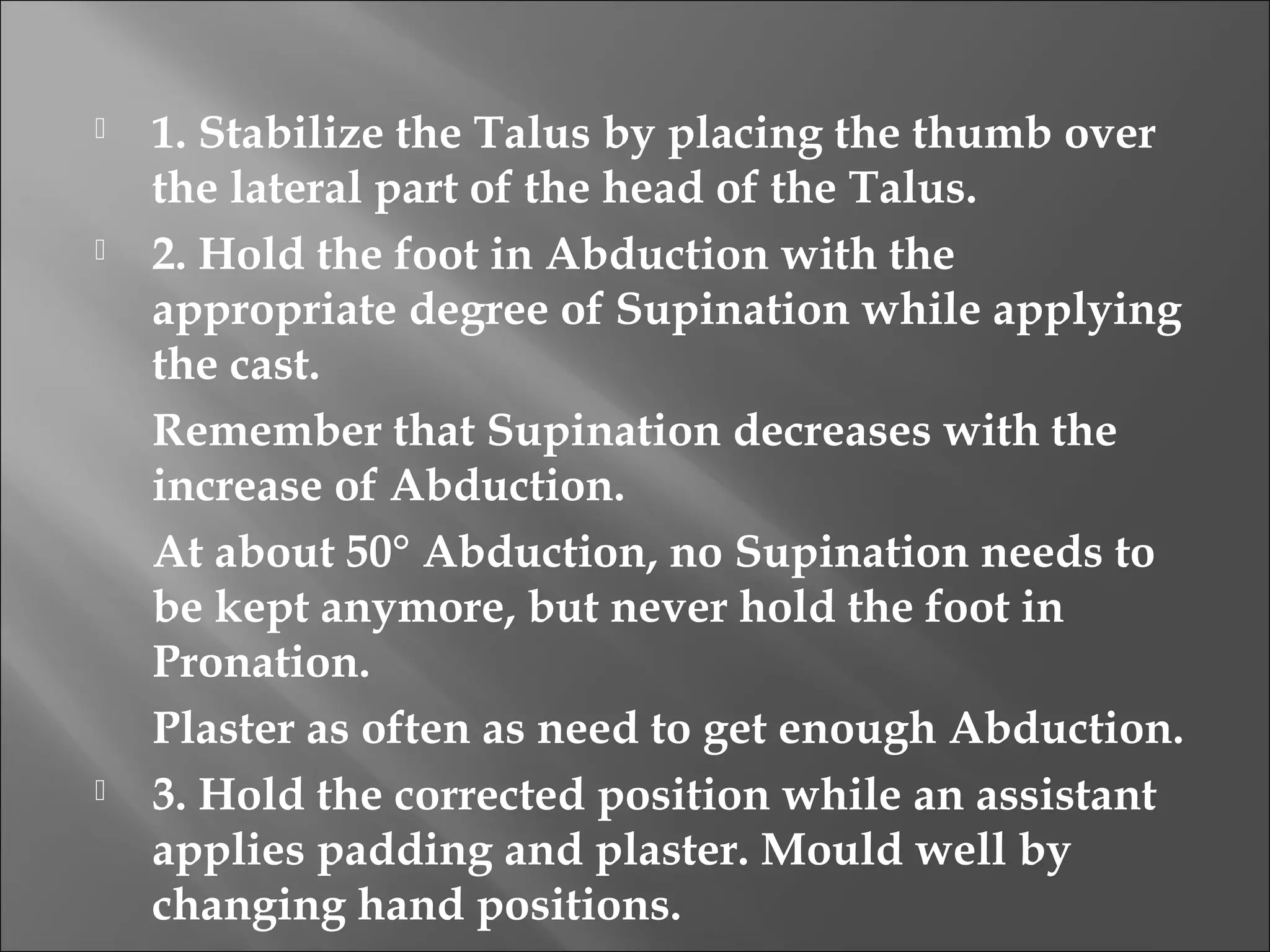 CTEV Pathoanatomy, Diagnosis, Conservative and Surgical Mx. | PPT