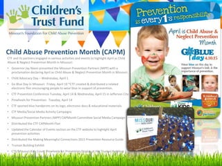 2016-2017 Public Relations & Digital Reach Campaign for Missouri CTF | PPT