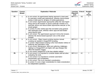 ISTQB Performance Tester Sample Questions | PDF