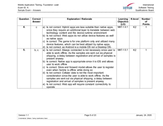 ISTQB Performance Tester Sample Questions | PDF