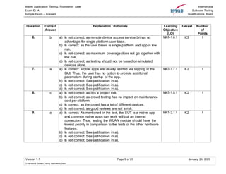 ISTQB Performance Tester Sample Questions | PDF