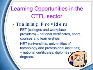 Ctfl Seta Careers Guide | PPT