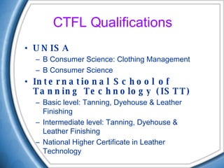 Ctfl Seta Careers Guide | PPT