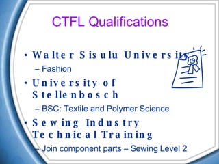Ctfl Seta Careers Guide | PPT