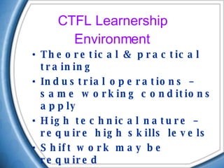 Ctfl Seta Careers Guide | PPT