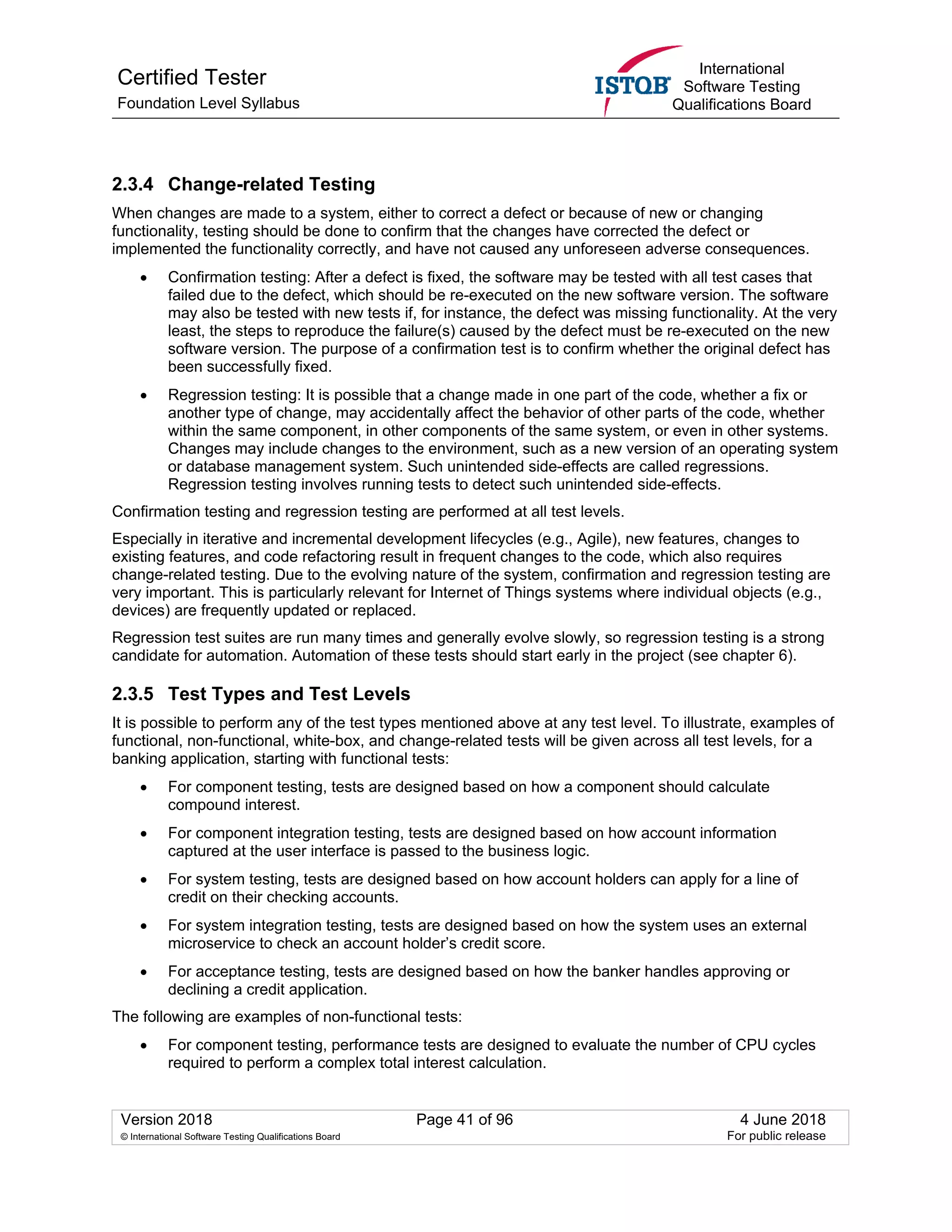 ISTQB - Foundation level testing topics | PDF
