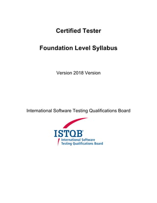 ISTQB - Foundation level testing topics | PDF