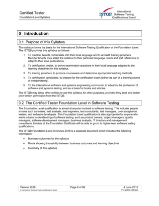 ISTQB - Foundation level testing topics | PDF
