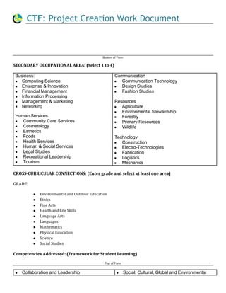Ctf project creationworkdocument | PDF