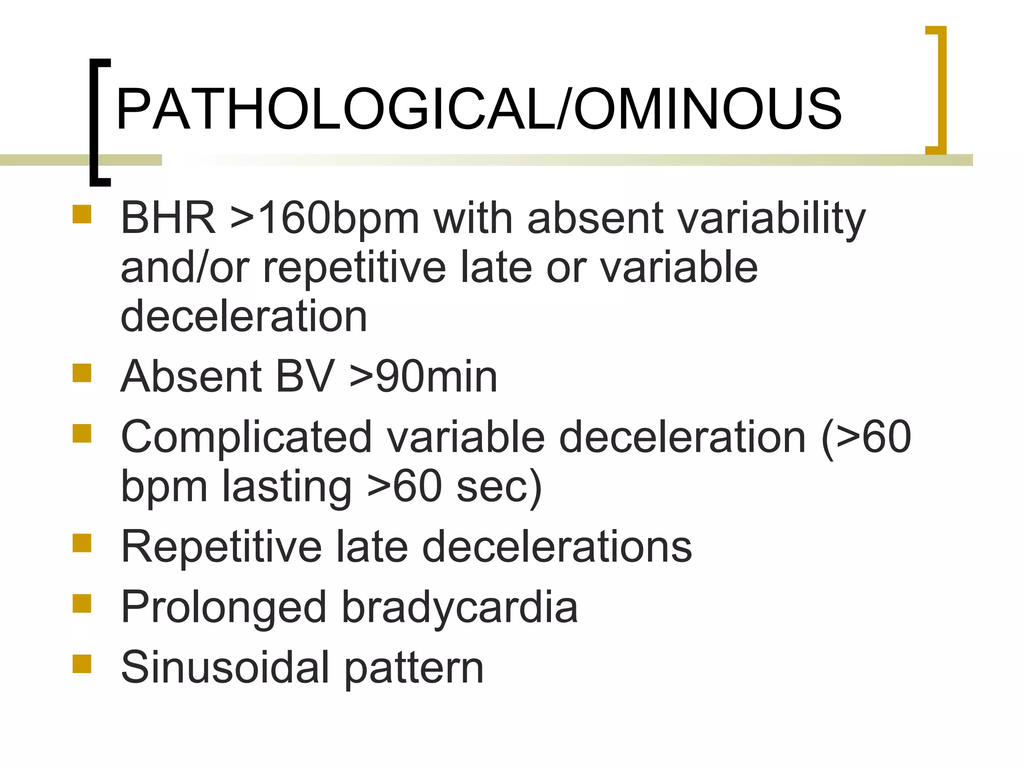 Cardiotocography (CTG) | PPT | Pregnancy | Reproductive Health