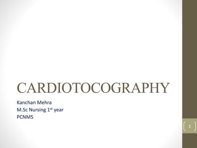 Cardiotocography | PPTX | Pregnancy | Reproductive Health