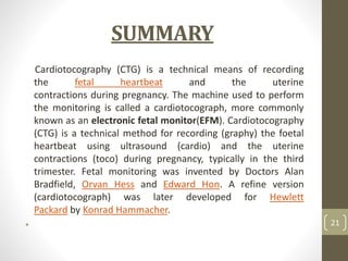 Cardiotocography | PPTX