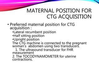 ELECTRONIC FETAL MONITORING CARDIOTOCOGRAPH IN THE MANAGEMENT OF LABOUR ...