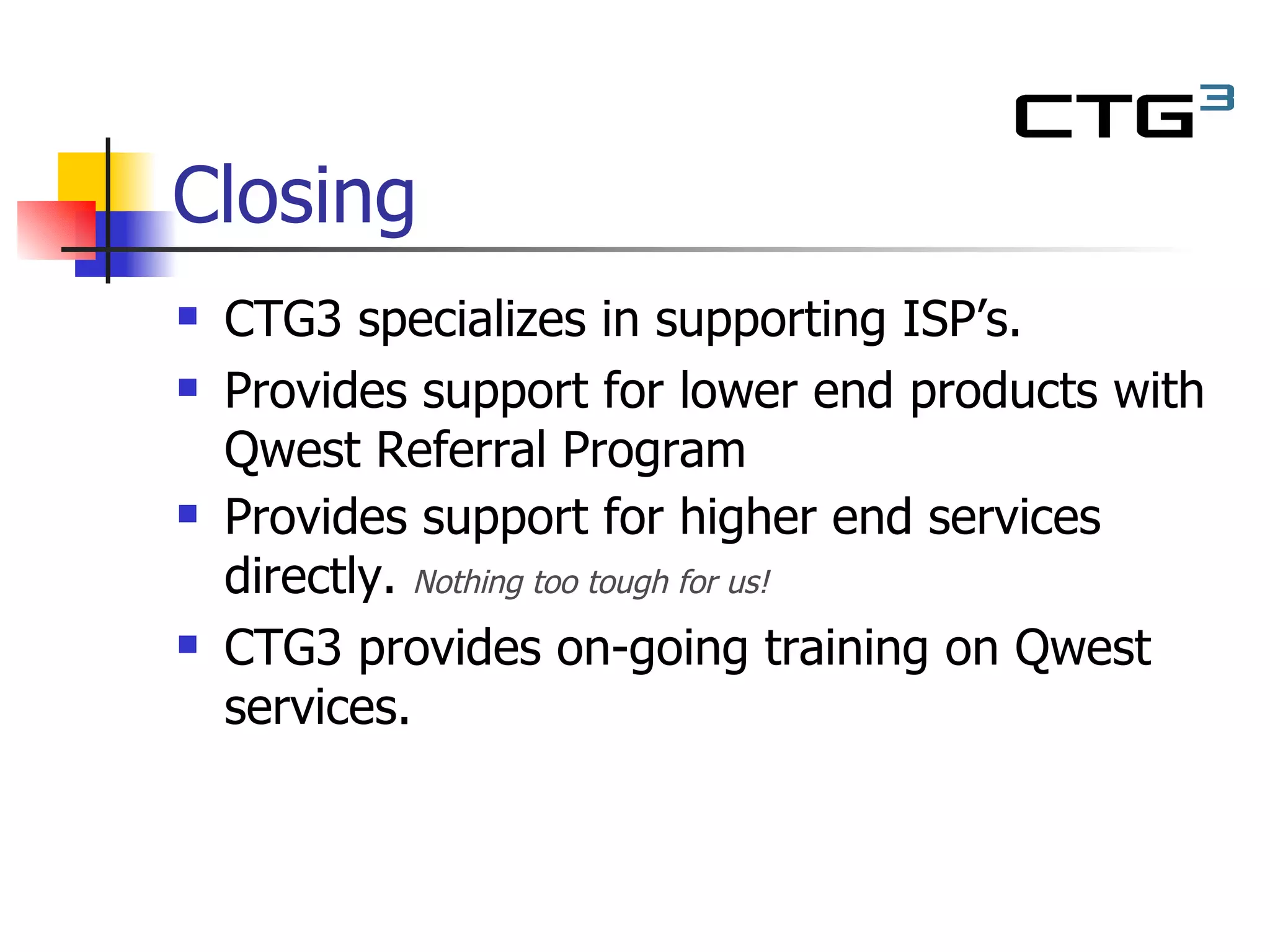 Overview of CTG3 and our tools | PPT