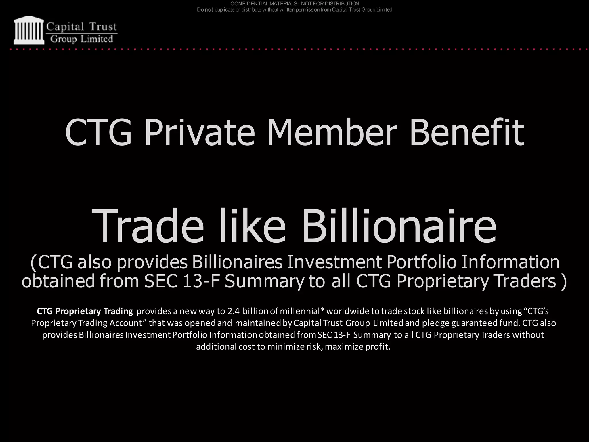 Capital Trust Group - Company Profile | PDF