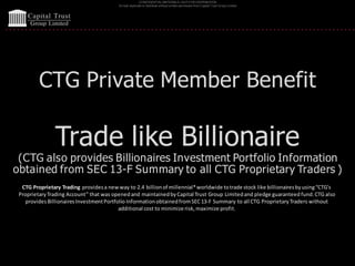 Capital Trust Group - Company Profile | PDF