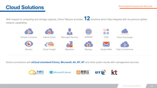 China Telecom Global | PPTX | Computer Networking | Computing