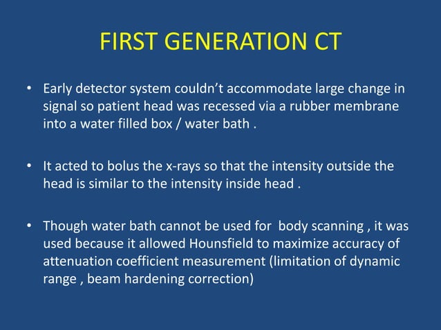 CT Generation (Generation of CT) | PPTX | Medical Tests | Medical Health