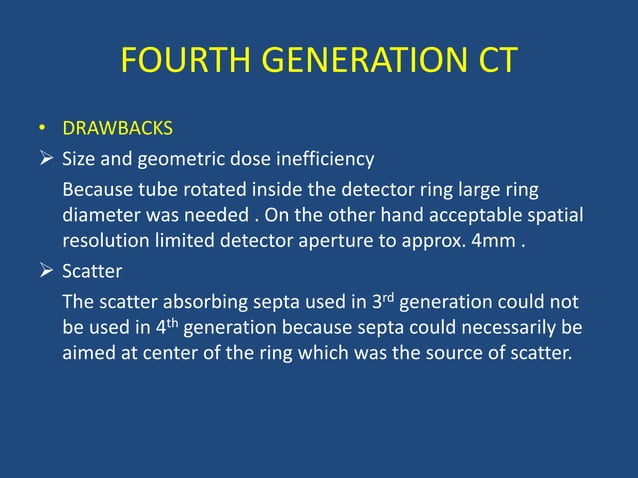 CT Generation (Generation of CT) | PPTX | Medical Tests | Medical Health