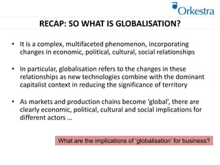 CTGE Session 2 Globalisation and Development | PPT