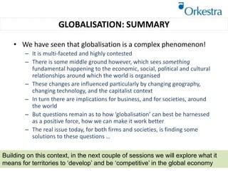 CTGE Session 2 Globalisation and Development | PPT