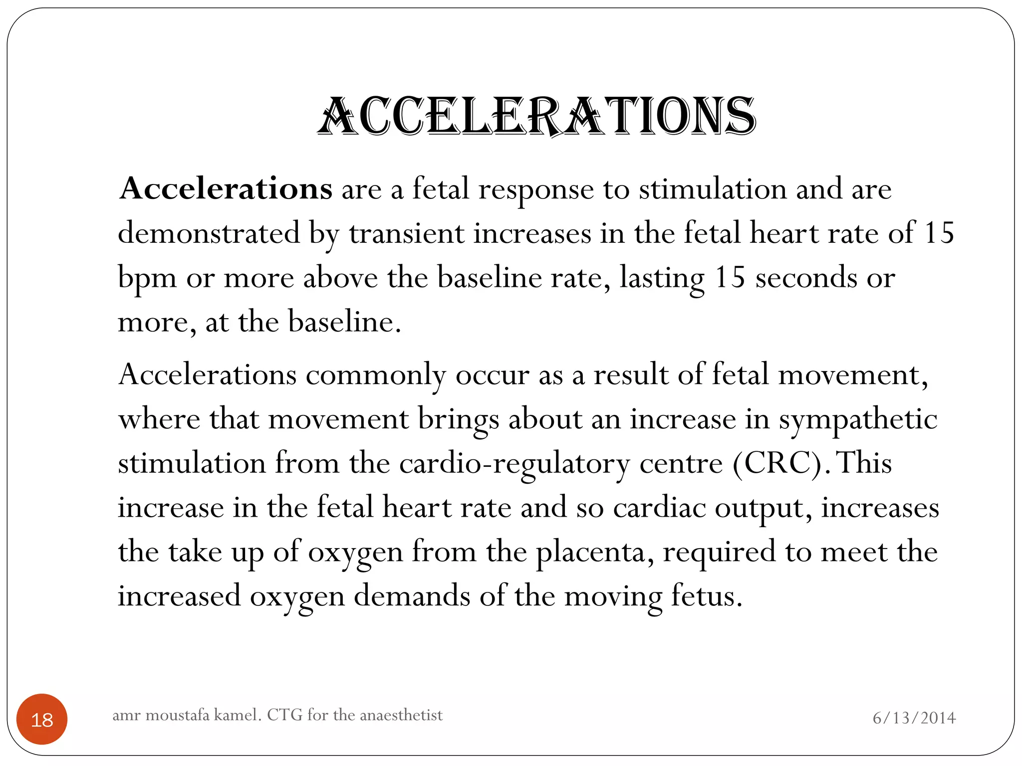 CTG for the anaesthetist | PPTX