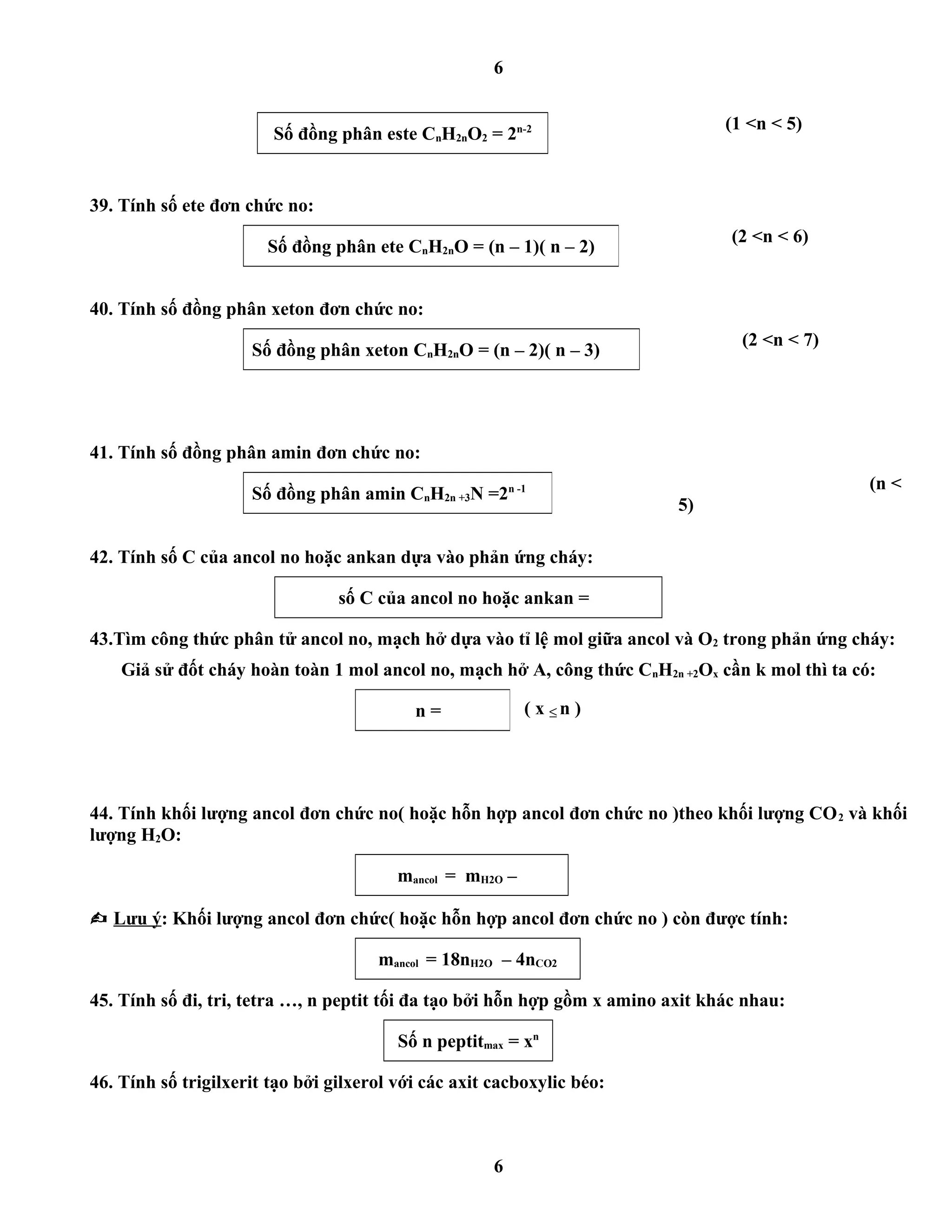 Cong thuc giai nhanh trac nghiem hoa hoc | DOC