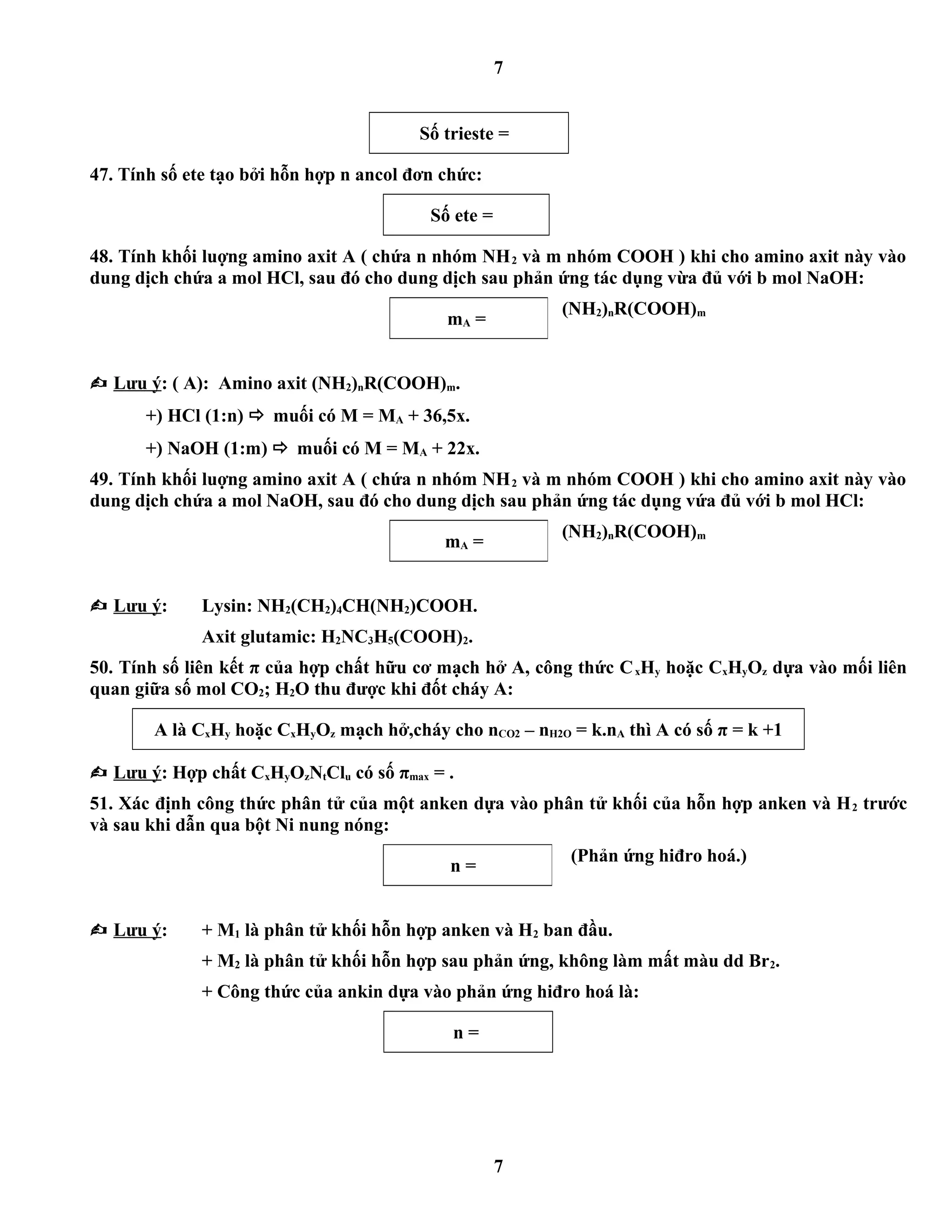 Cong thuc giai nhanh trac nghiem hoa hoc | DOC
