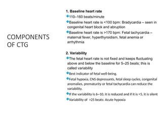 CTG INTERPRETATION Obstetrics and gynaecology | PPTX