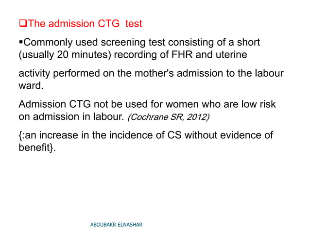CTG introduction | PDF | Pregnancy | Reproductive Health