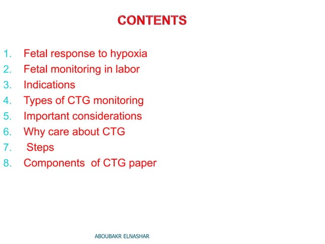 CTG introduction | PDF | Pregnancy | Reproductive Health