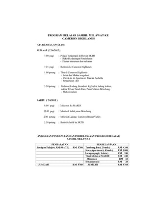 Cth kk -lawatan | PDF