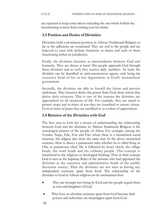 Introduction to African Traditional Religion | PDF