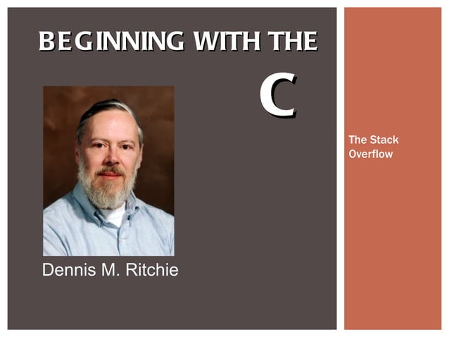 C the basic concepts | PPT