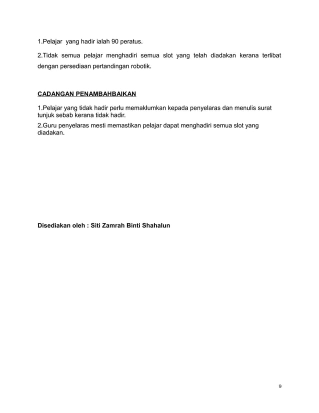 Cth laporan koku_2011 | DOC