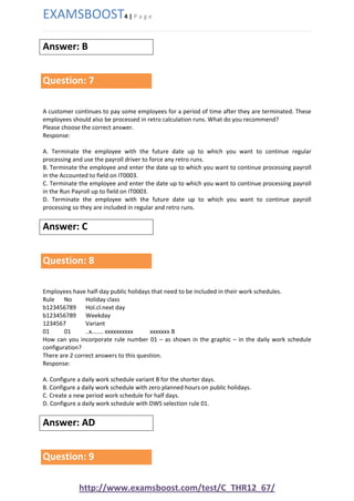 C_THR12_67 Exam Real Practice Test For Solution Experts | PDF