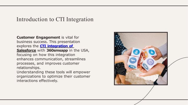 CTI Integration Salesforce in USA 360smsapp | PPT