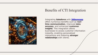 CTI Integration Salesforce in USA 360smsapp | PPT