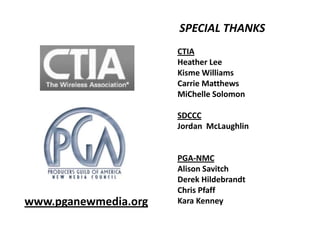 CTIA 2009 - The Mobile Space and Transmedia: A Critical Content Platform for Hollywood Producers ...