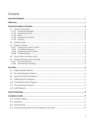 Ctia Short Code Compliance Handbook v1.4.2 | PDF