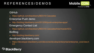 CTIA MobileCON 2013: Whats Up With BlackBerry? | PPTX