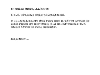 Artificial Intelligence in Financial Trading and Education | PPS | Stocks and Bonds | Personal ...