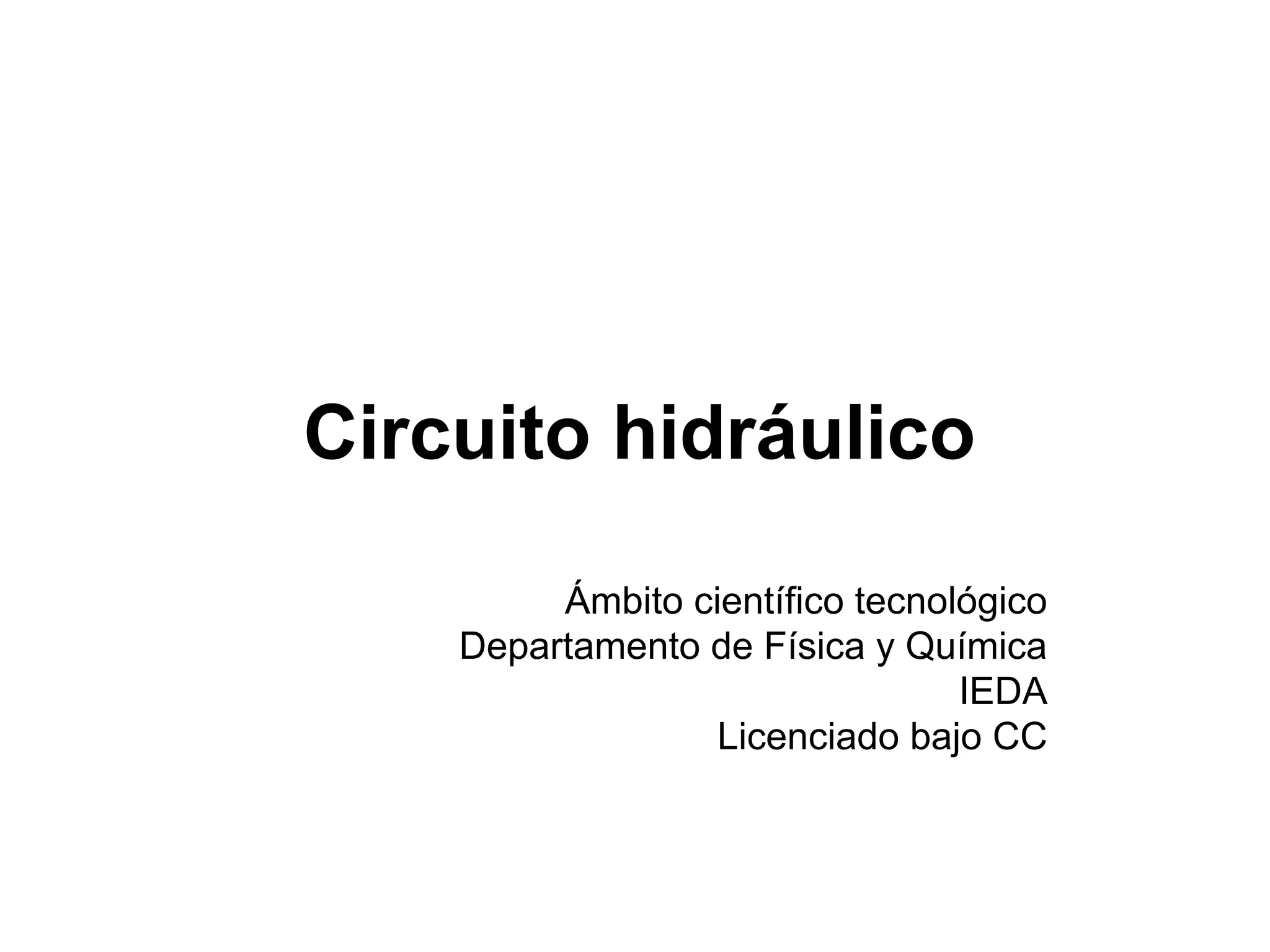 CTII Circuito hidráulico | PDF