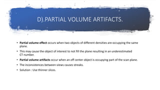 Ct image artifacts | PPTX