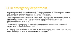 Ct in cardiac emergency | PPTX