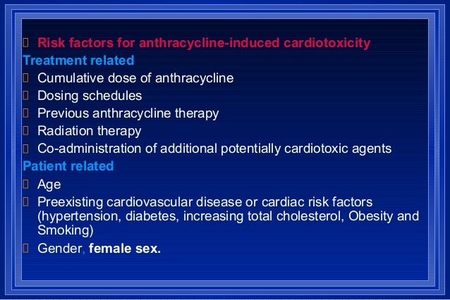 Chemotherapy induced cardiac toxicity