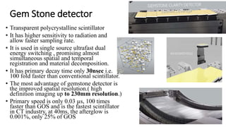 Ct instrumentation and types of detector configuration | PPTX