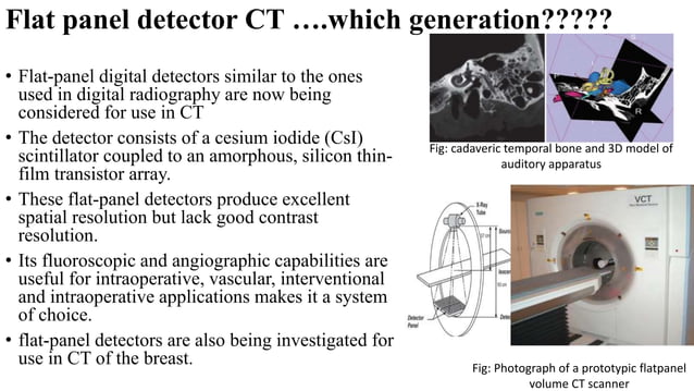 Ct instrumentation and types of detector configuration